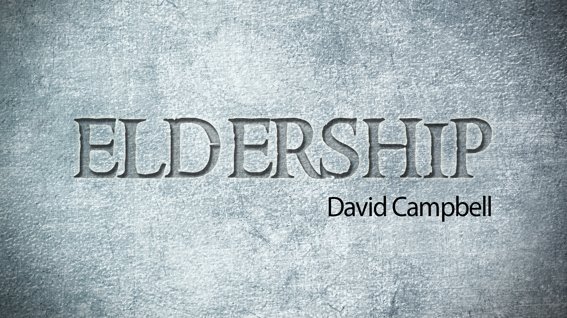 3. Work of the Elders | Eldership | WVBS Online Video