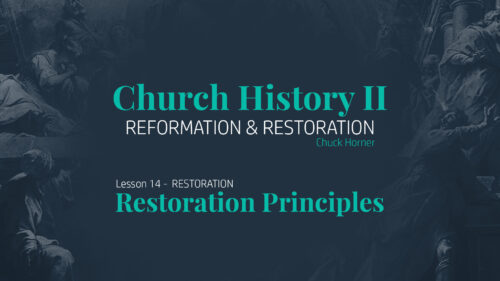 Lesson 14: Restoration – Restoration Principles | WVBS Online Video